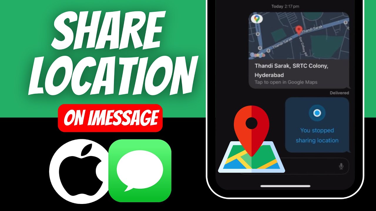 How To Share Location in iMessage - YouTube