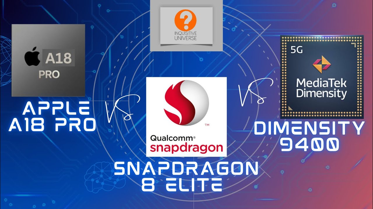 Apple A18 Pro vs Snapdragon 8 Elite vs Dimensity 9400 - YouTube