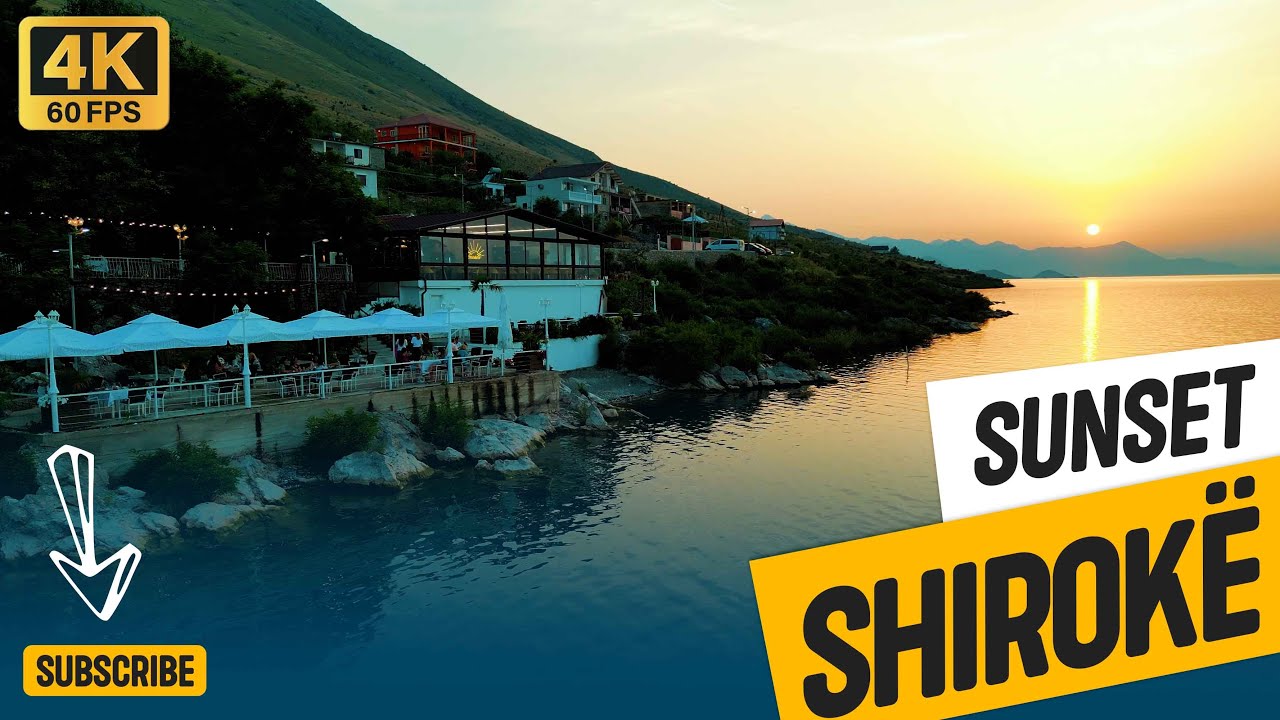 #SUNSET RESTAURANT - SHIROKE / 🇦🇱 #Albania | DRONE FOOTAGE 4K | # ...