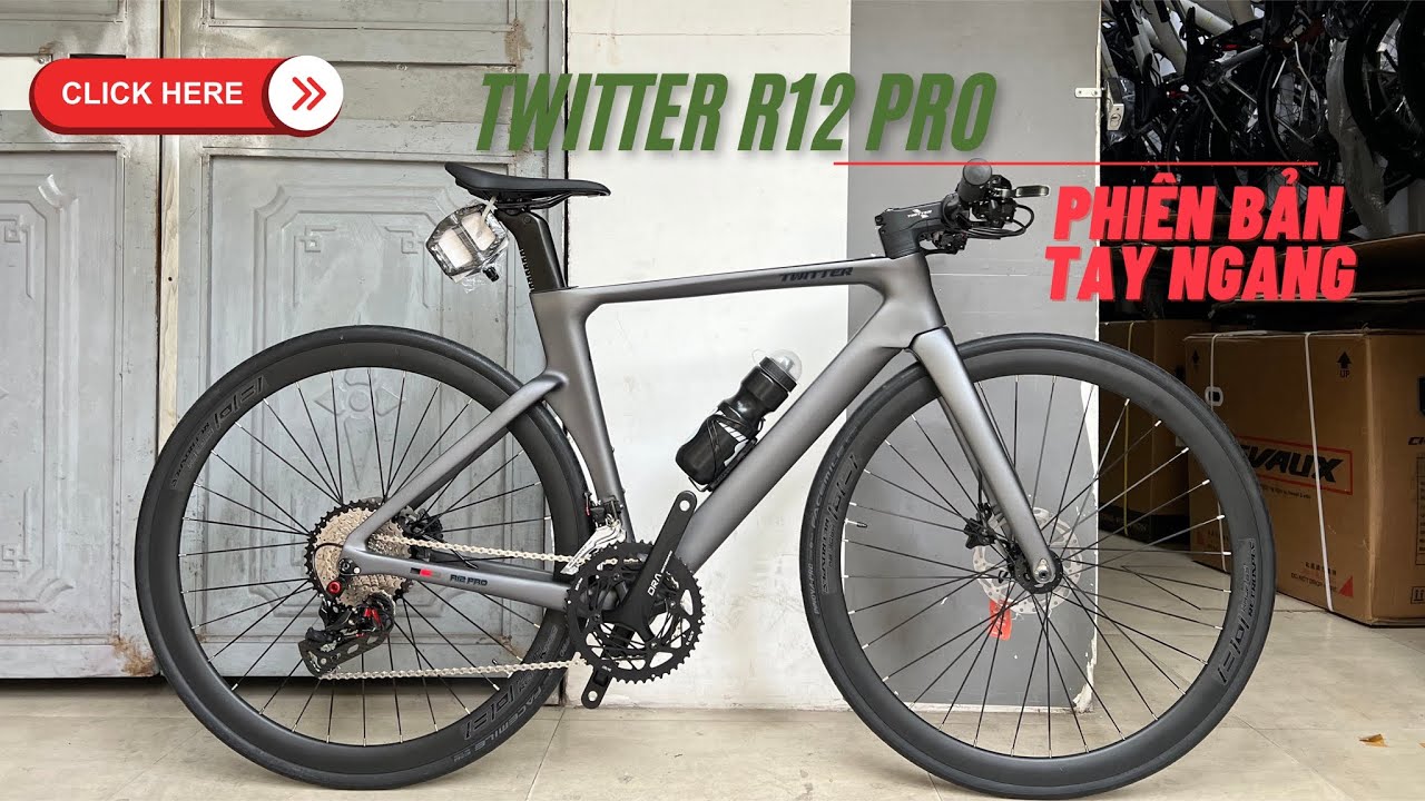 [Review] Xe đạp Twitter R12 Pro | Roadbike Carbon tay ngang - YouTube