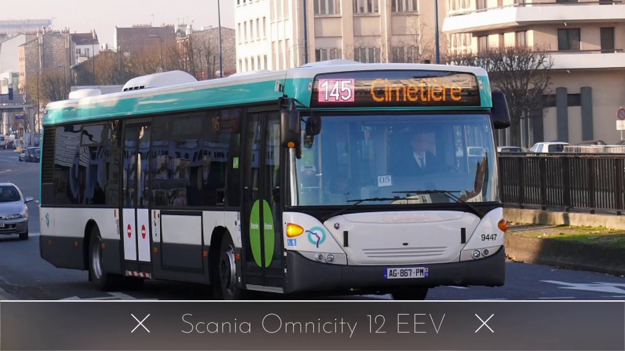 Ligne de bus RATP 145 - YouTube