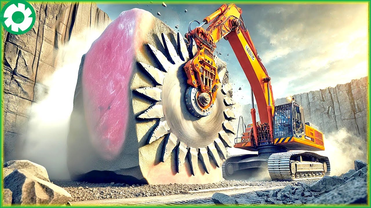 Transporting Giant Rock This Way - Biggest Heavy Equipment Machines ...