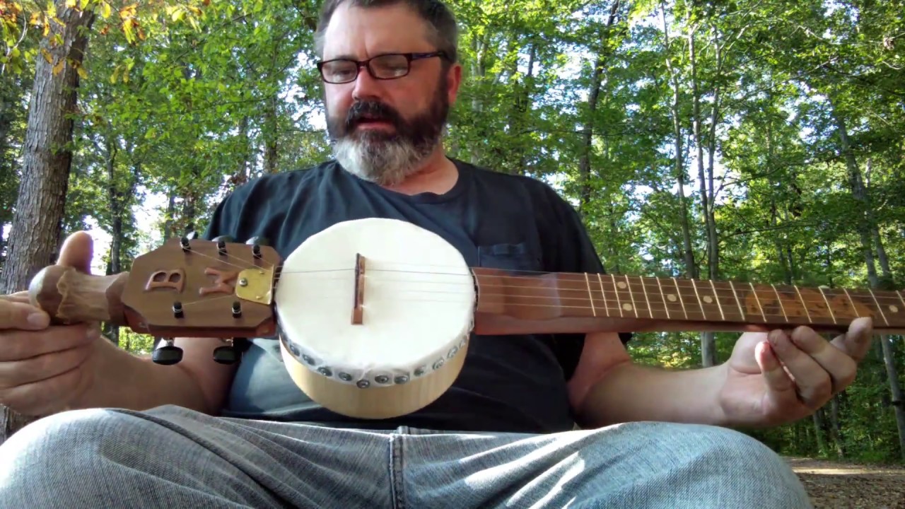 Another walking stick banjo. - YouTube