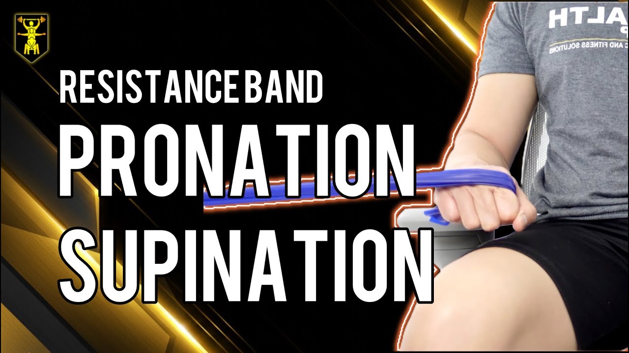 Resistance Band Forearm Pronation Supination - YouTube