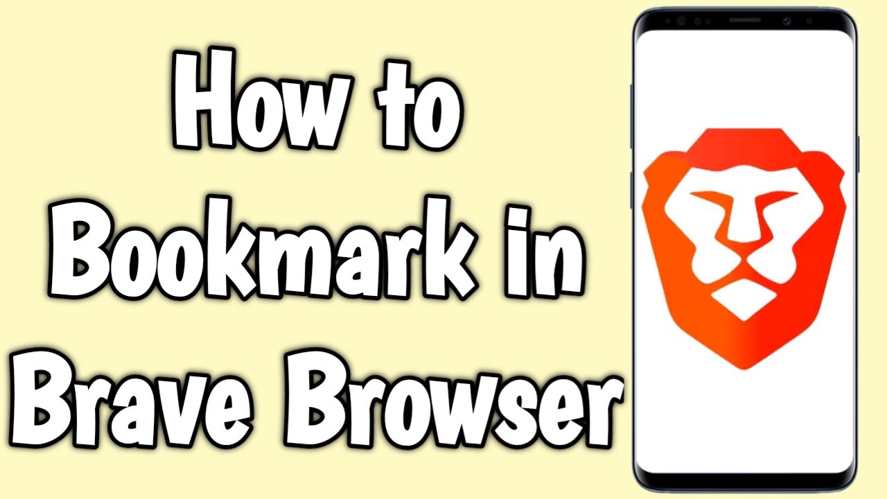 How to Bookmark in Brave Browser - YouTube
