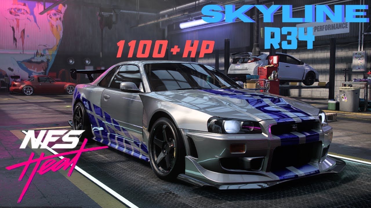 MAX BUILD | Need For Speed Heat | SKYLINE GTR R34 - YouTube