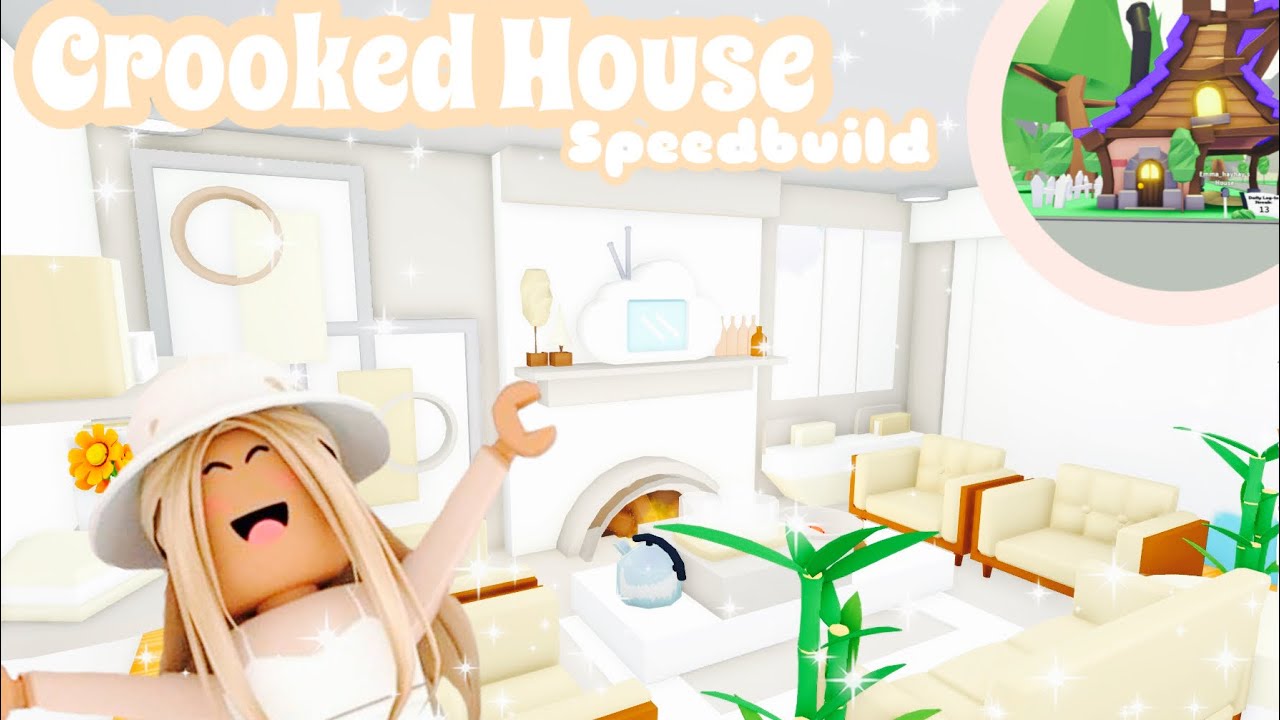 CROOKED HOUSE (PART 1)🧚🏻(Speedbuild) ️‍🔥Adopt me👾~Living room~ - YouTube