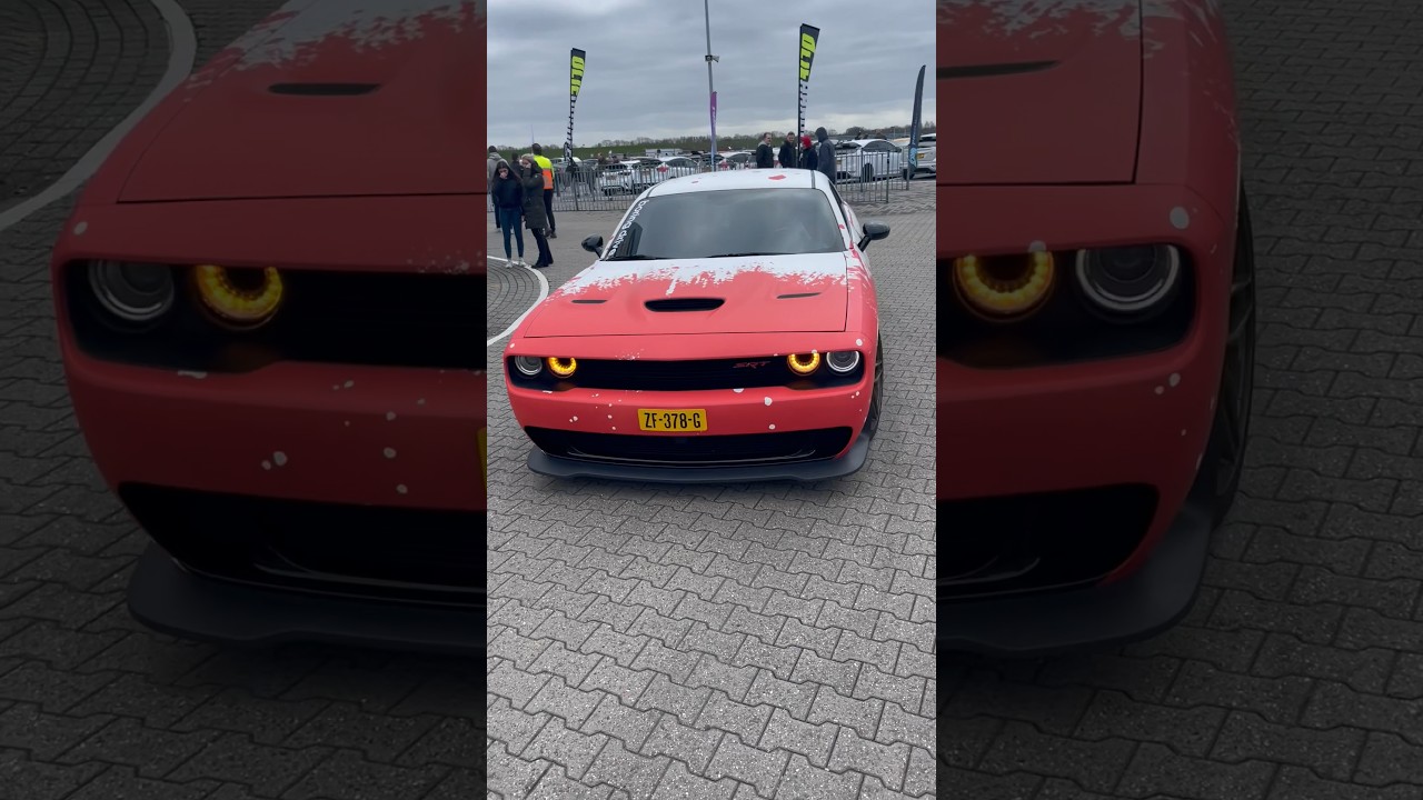 Crazy Dodge Challenger SRT Hellcat 🫨 that sound - YouTube