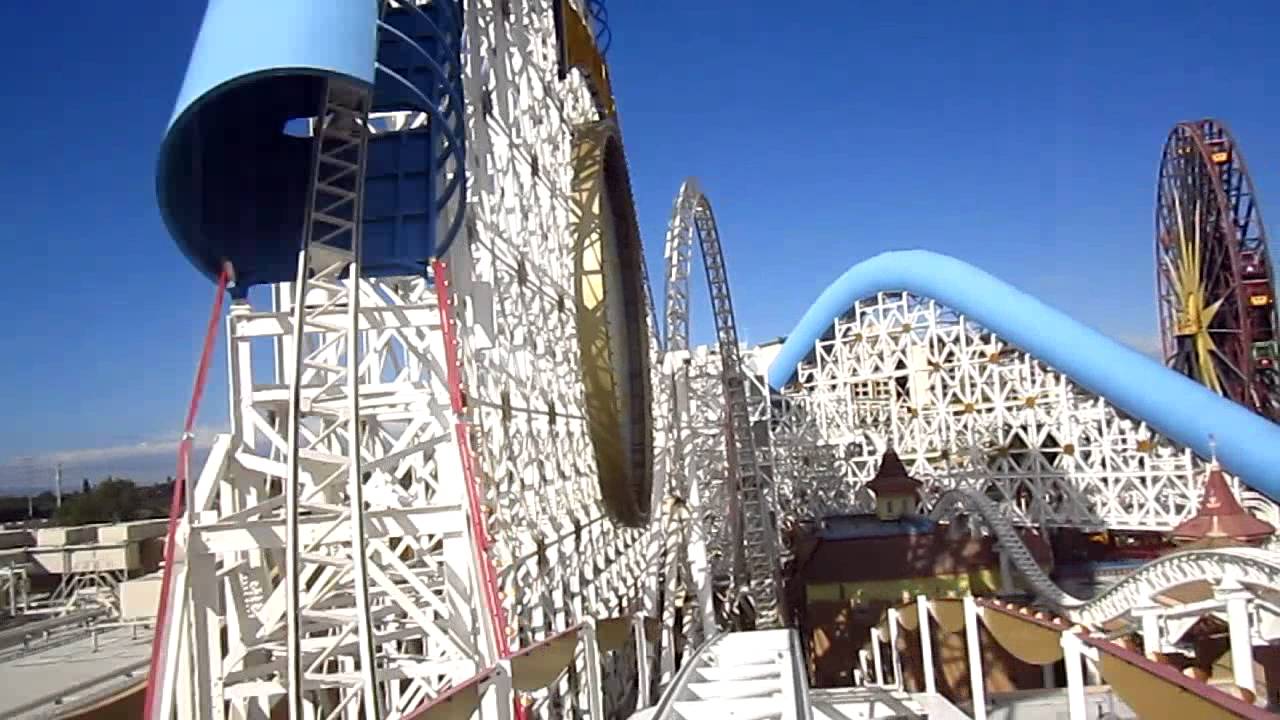 California Screamin Roller Coaster front seat POV - YouTube
