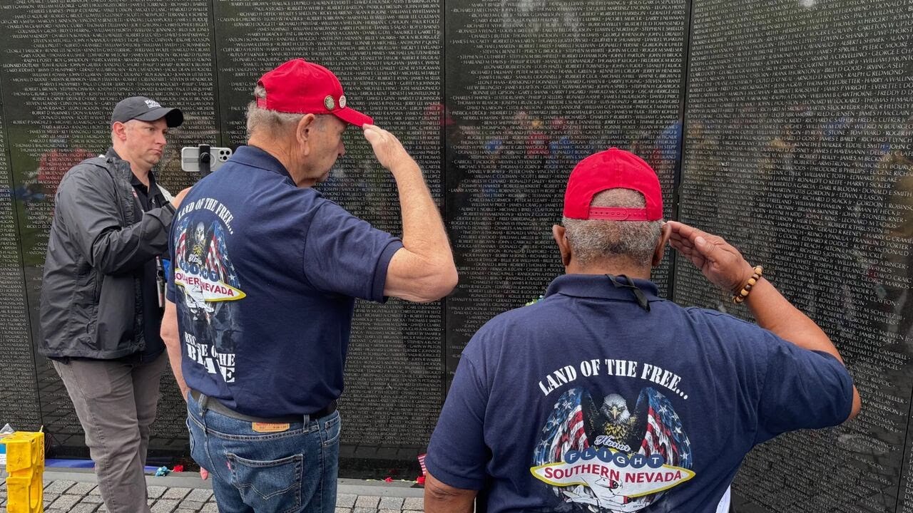 Veterans remember the fallen on the Vietnam Memorial Wall - YouTube