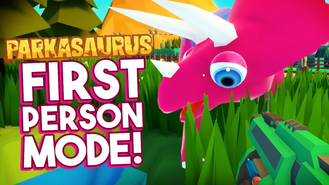 NEW FIRST PERSON MODE! SHOOT NEW DINOSAURS! | Parkasaurus (Dinosaur ...