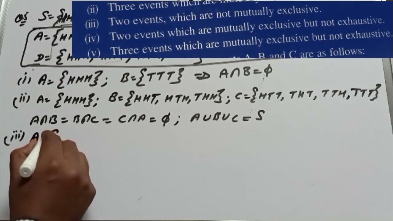Probability Ex 16 2 Q 4 to Q 7 Maths XI - YouTube