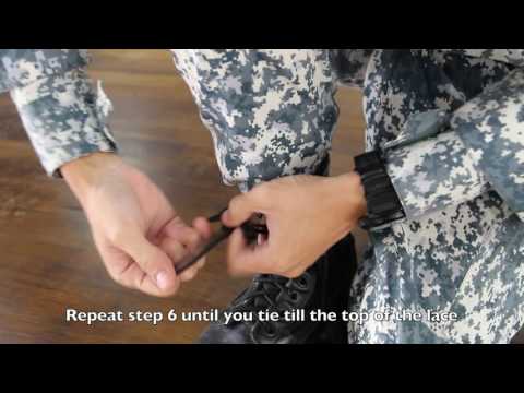 NCC 101: How to tie your boot lace and secure your garters