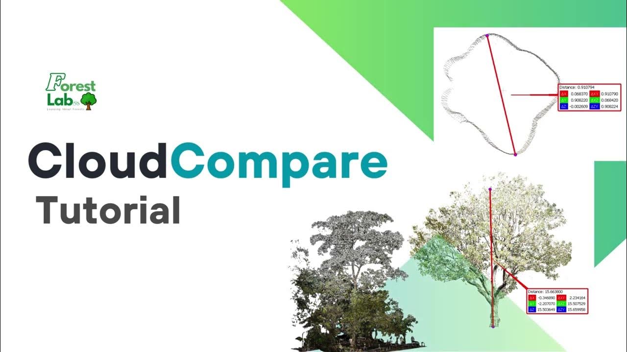 CloudCompare : Open LAS file - YouTube