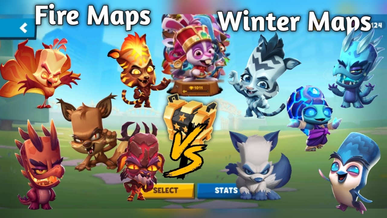 Zooba Fire Maps vs Winter Maps All Skin Unlock New Character Squad ...