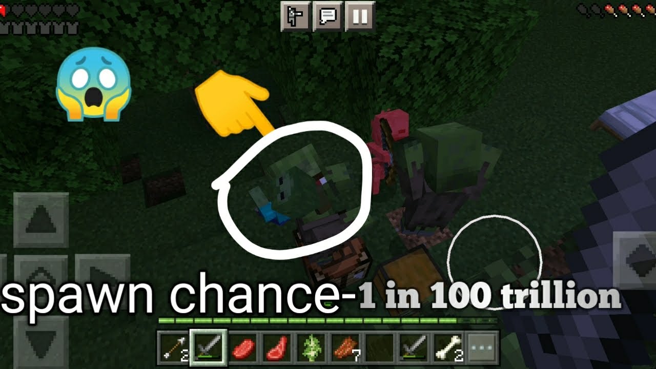 i found the minecraft's rarest mob this spawns in 1 in 100 trillion ...