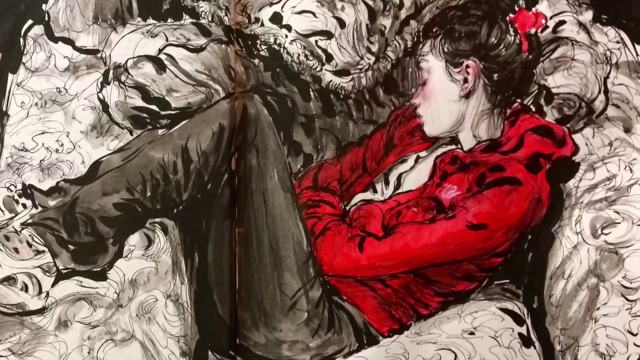 Pen and Ink Drawing || Figure Drawing Time Lapse || Dorian Vallejo ...
