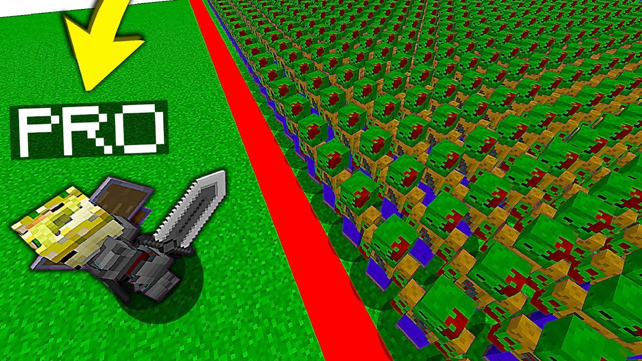 🔥 1 ELITE PRO vs 100 ZOMBIE | MINECRAFT SYMULATOR WALK CCBS - YouTube