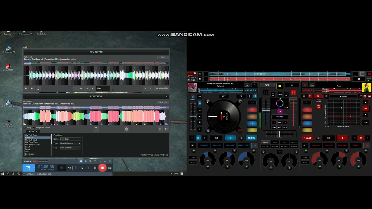 VirtualDj track 40 mc schulzideluxe - YouTube