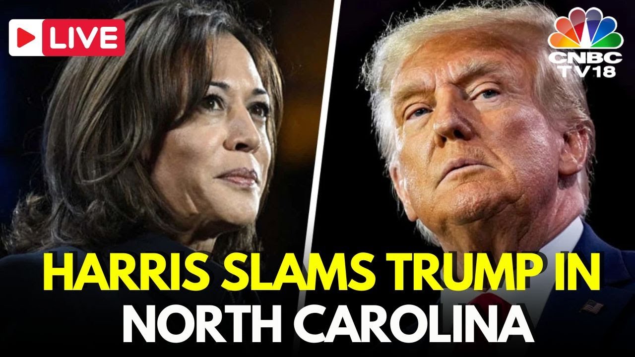 Kamala Rally Rally In North Carolina Live | Harris Vs Trump | Tim Walz ...