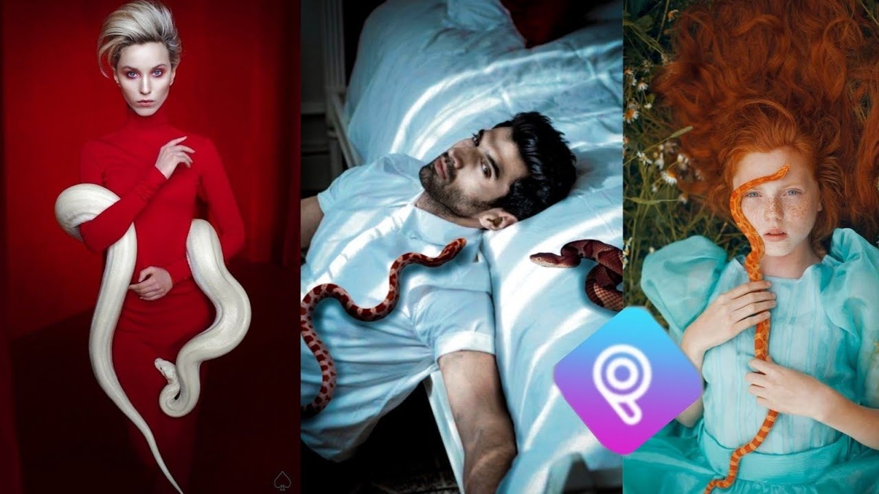 Snake photo editing PicsArt!! How to edit snake photo editing in ...