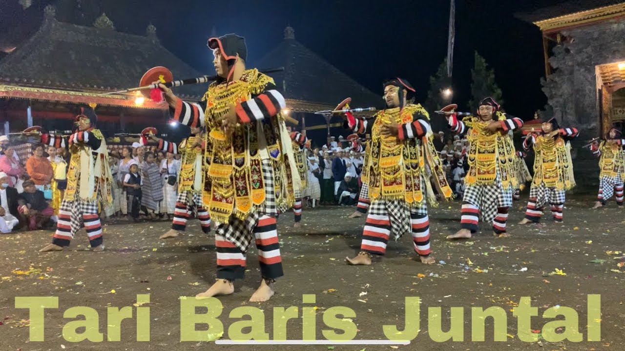 Tarian Bali Sakral Tari Baris Juntal | Pengotan Bangli - YouTube