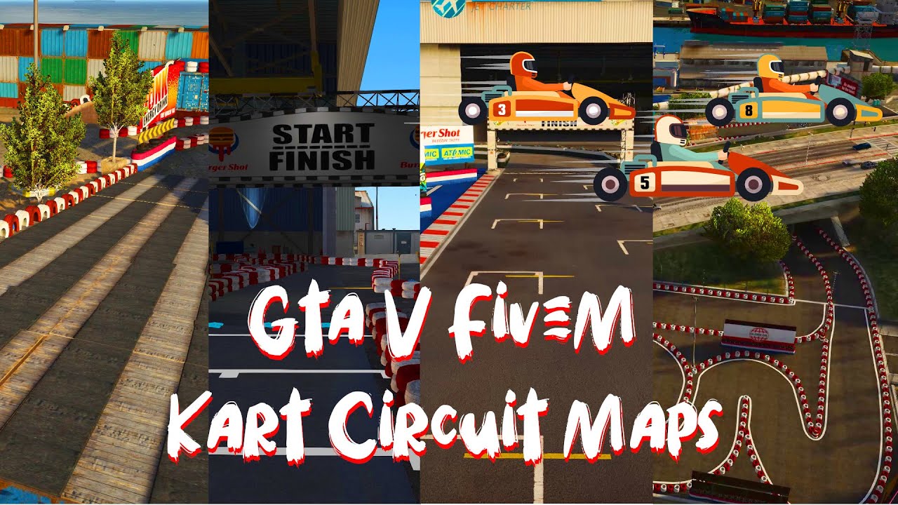 Kart Circuit Maps (Gta V FiveM) - YouTube