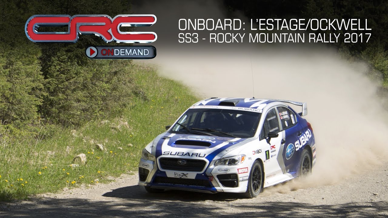 CRC Onboard: L'Estage and Ockwell - 2017 Rocky Mountain Rally - SS3 ...