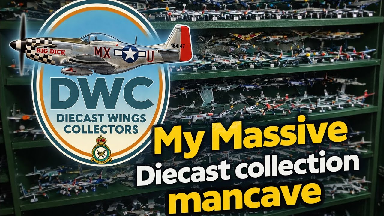 Diecast model aircraft collection - YouTube