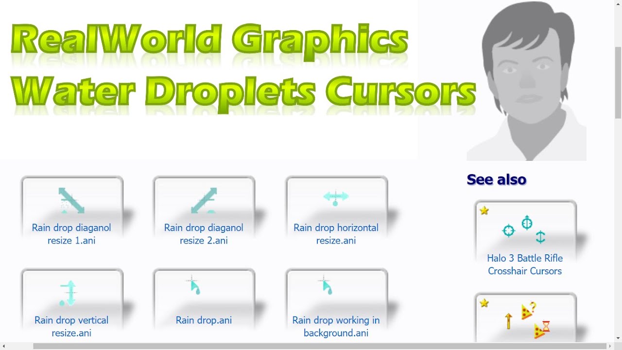 How to Download Water Droplets Cursors in Windows - YouTube