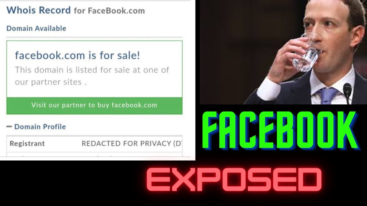 Facebook exposed !! facebook.com is for sale ! Facebook down - YouTube