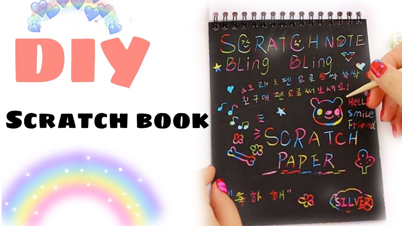 DIY scratch book /How to make rainbow scratch book - YouTube