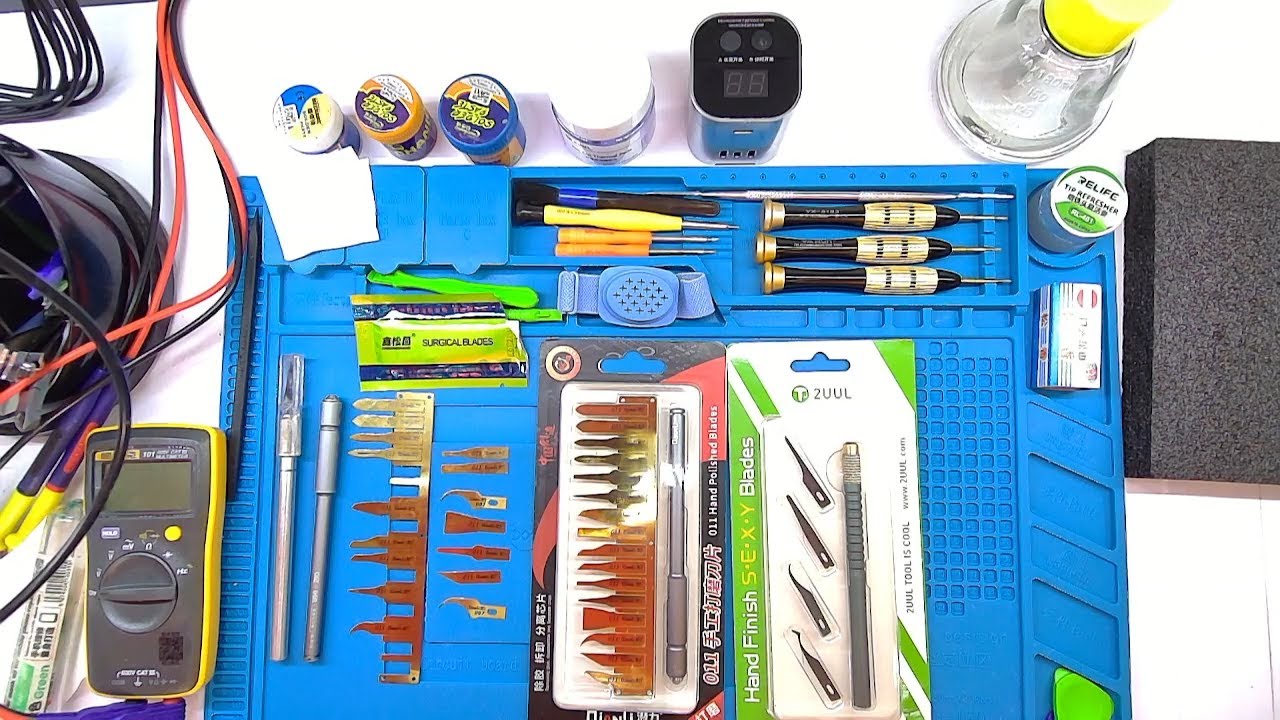 BLADES SET FOR PCB UNDERFILL CLEAN /2UUL & QIANLI BRANDS REVIEW - YouTube