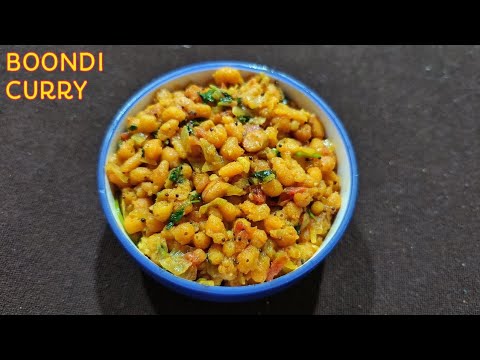 Simple And Quick Boondi Curry | Kids Favourite Veg Recipe | Boondi ...