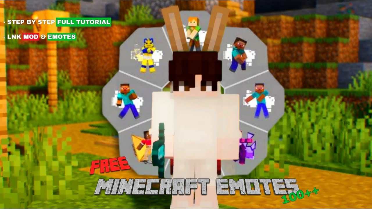 Emote Minecraft Gratis! 100++ Emote Dengan Mod Emotecraft! - YouTube
