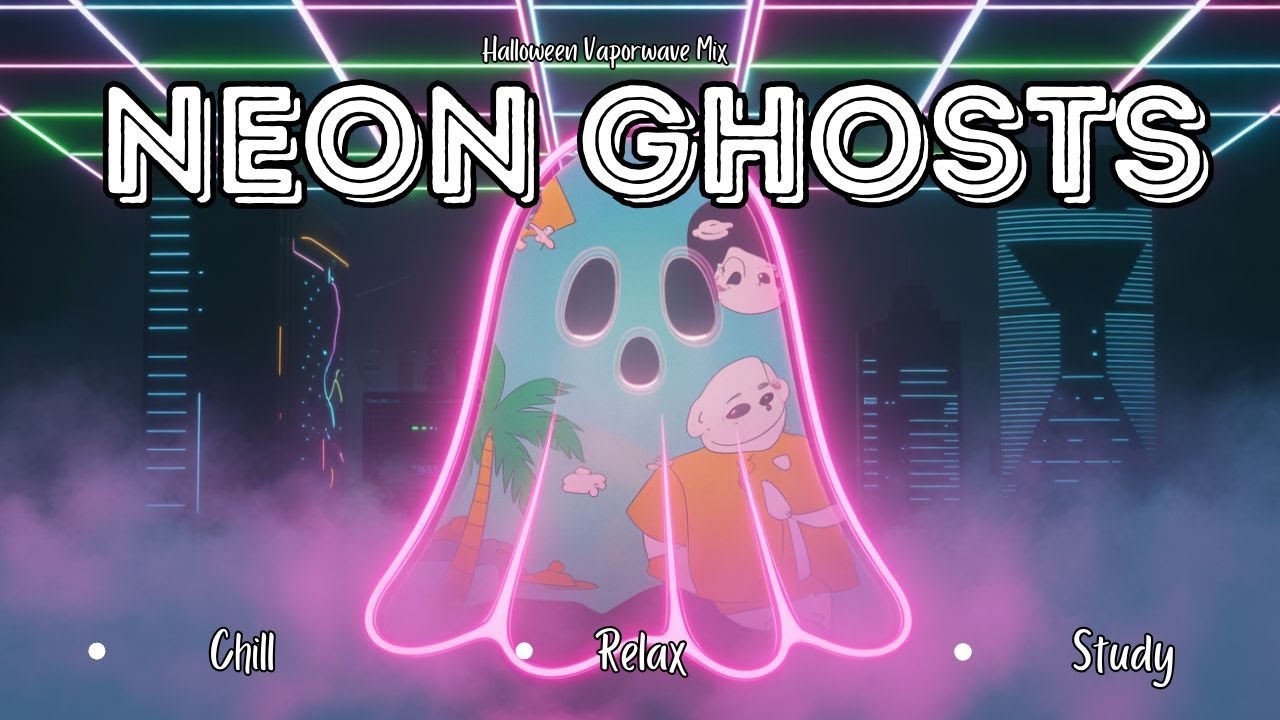 🎃 Neon Ghosts | Spooky Halloween Vaporwave Mix 👻 - YouTube