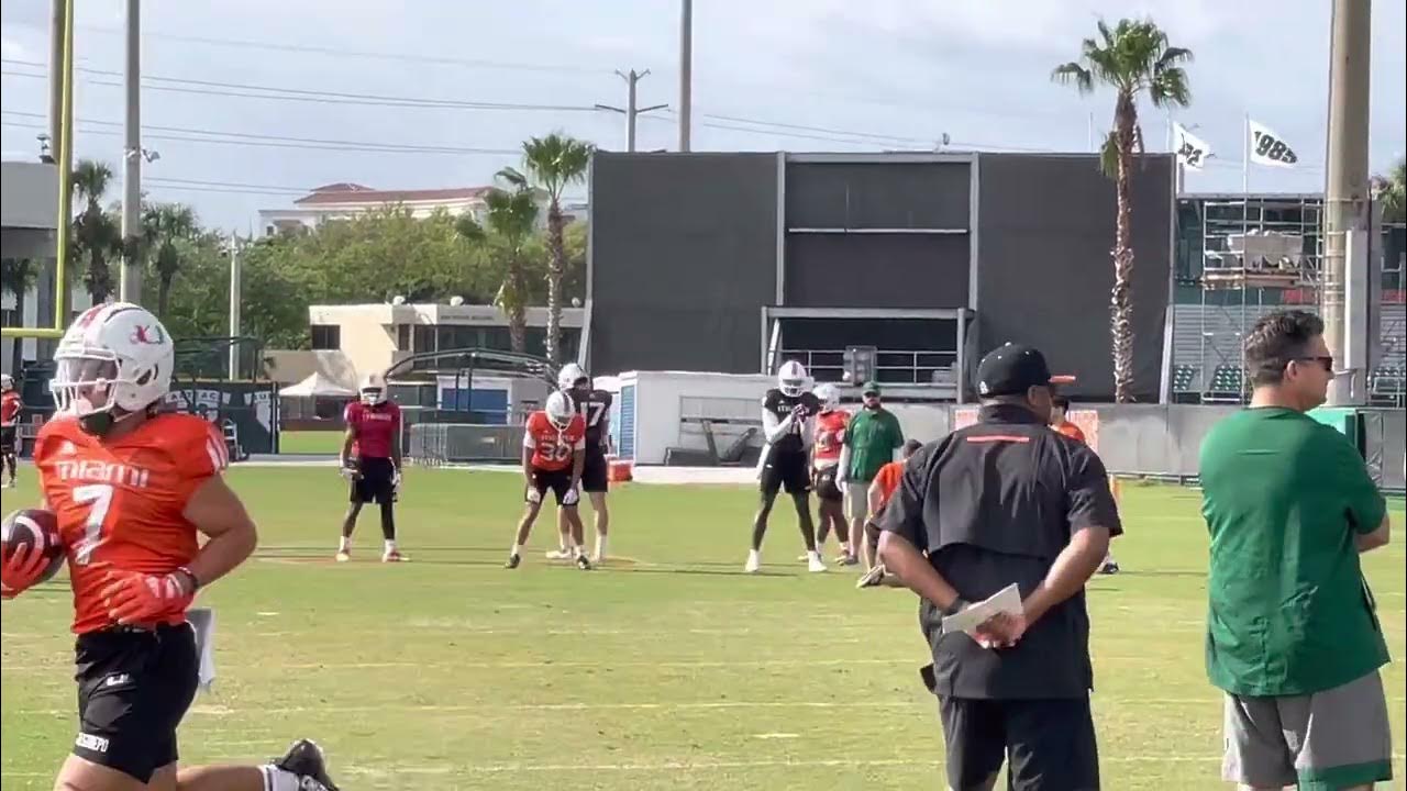 Miami Hurricanes Spring Practice March 9 Youtube