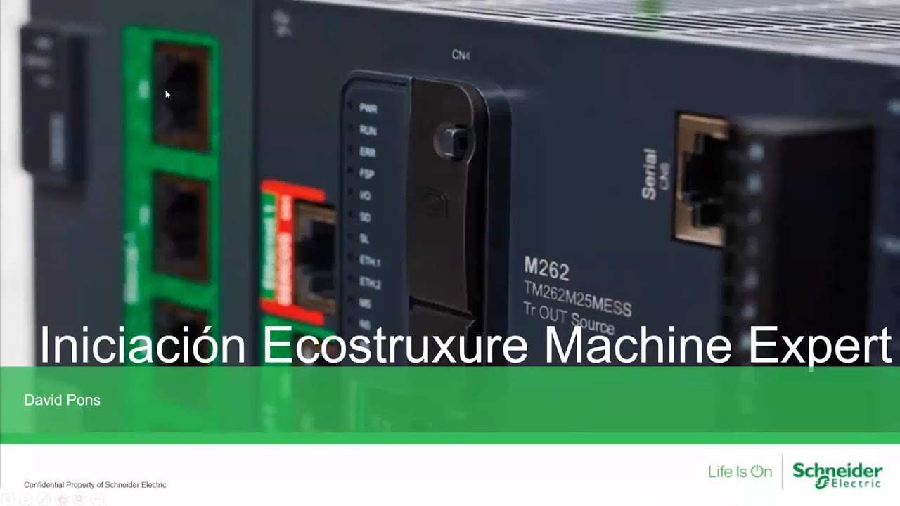 Introducción ESME Ecostruxure Machine Expert - Digital Learning Lesson - YouTube