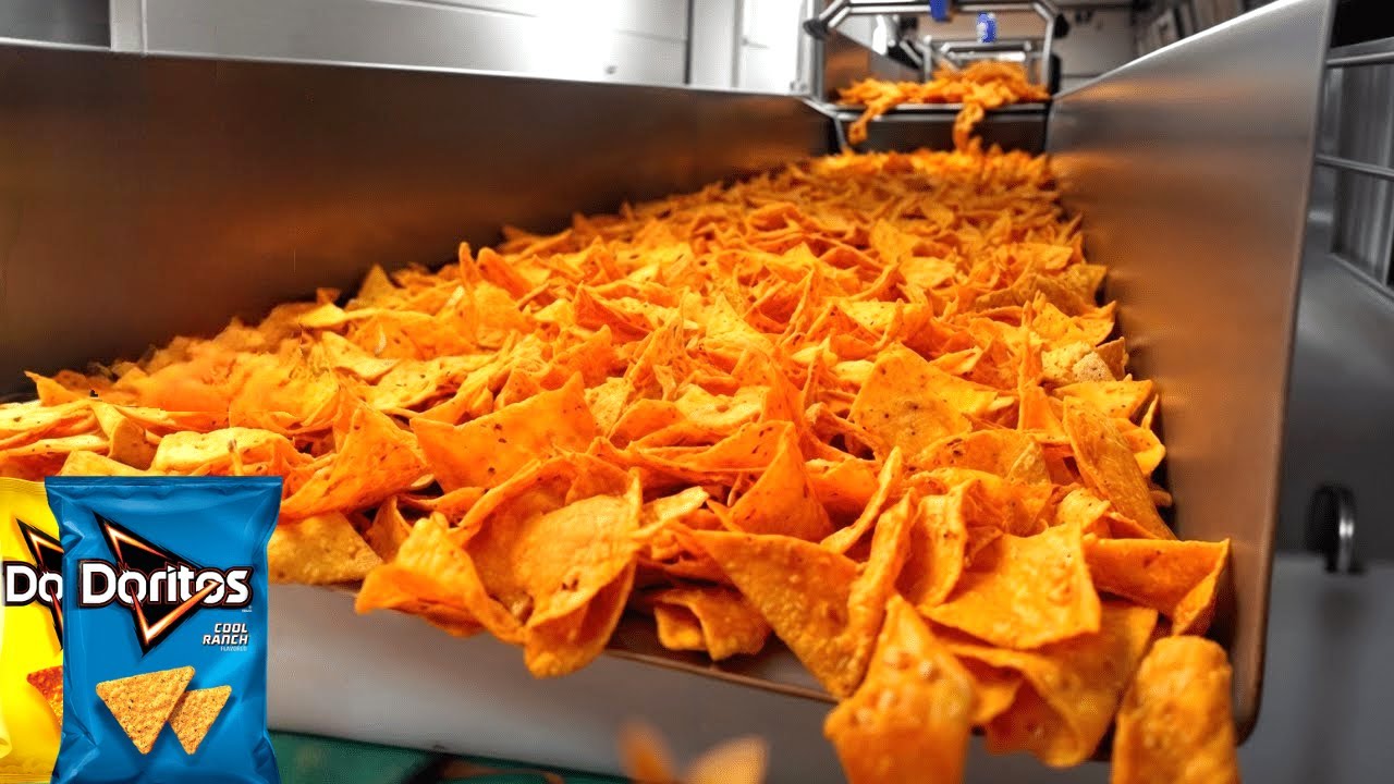 How Cheese Doritos are made in Mega Factory With Modern Food Technology ...