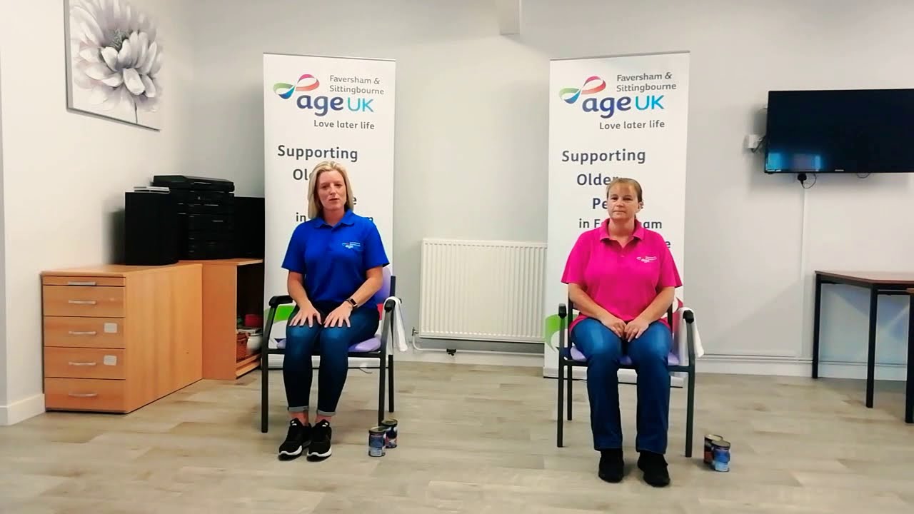 Armchair exercise tutorial 8. - YouTube