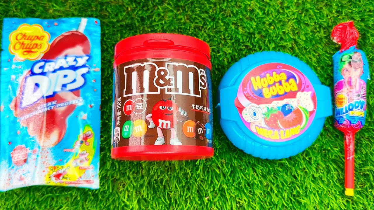 Unpacking Lollipops! Chupa Chups and M&MS ASMR - YouTube