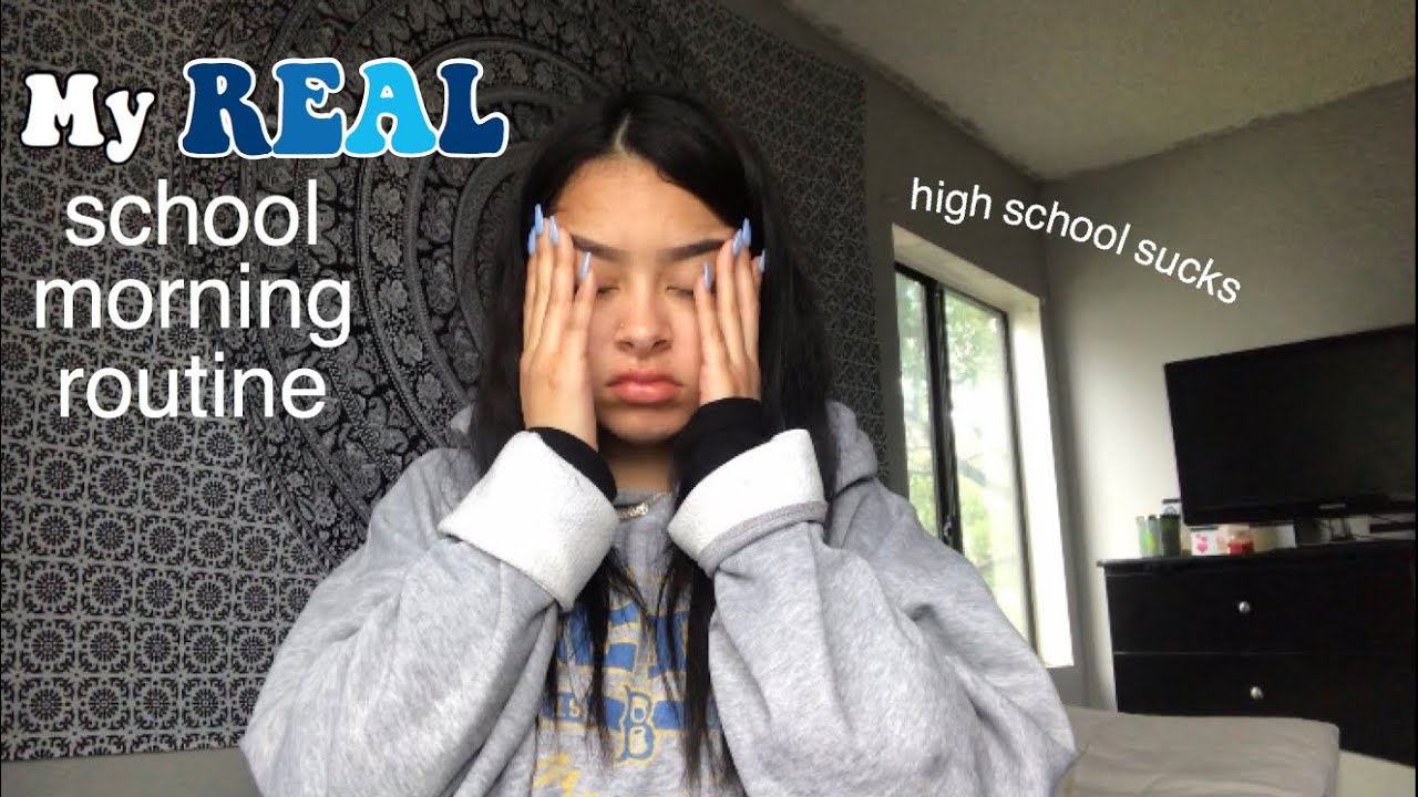 my REAL school morning routine - YouTube