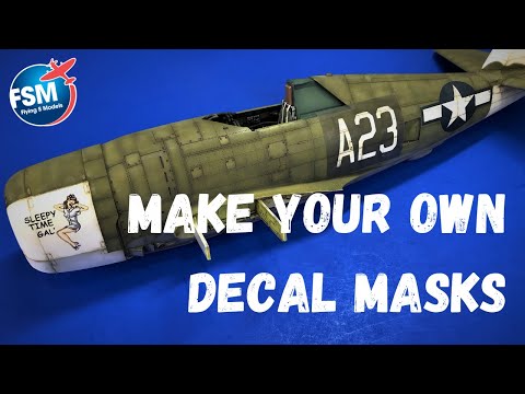 Custom Made Model Decals, Stencils, & Masks with the Silhouette Cameo Cutter