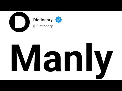 Manly Meaning In English - YouTube