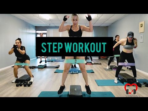 STEP WORKOUT / BANDAS DE RESISTENCIA / MANCUERNAS 10LB