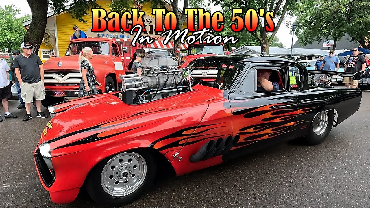 HOT RODS !! CLASSIC CARS !! RAT RODS !! Back to the 50s in Motion cars ...