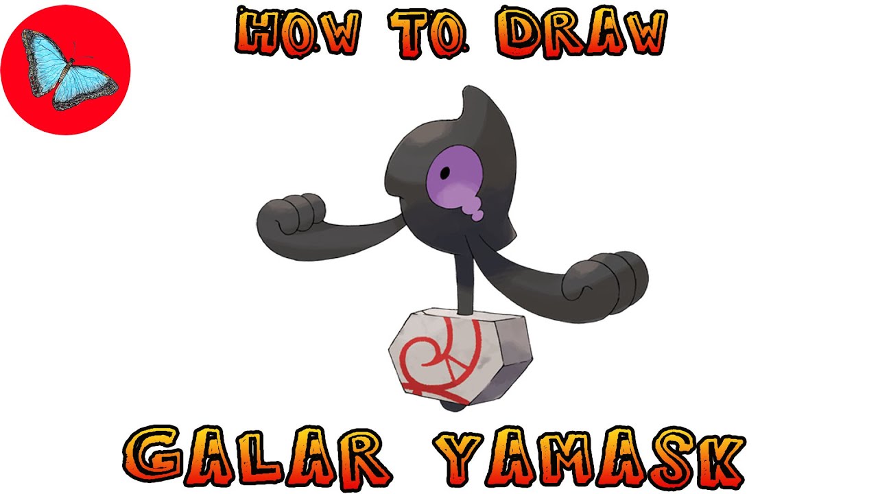 How To Draw Galar Yamask Pokemon | Drawing Animals - YouTube