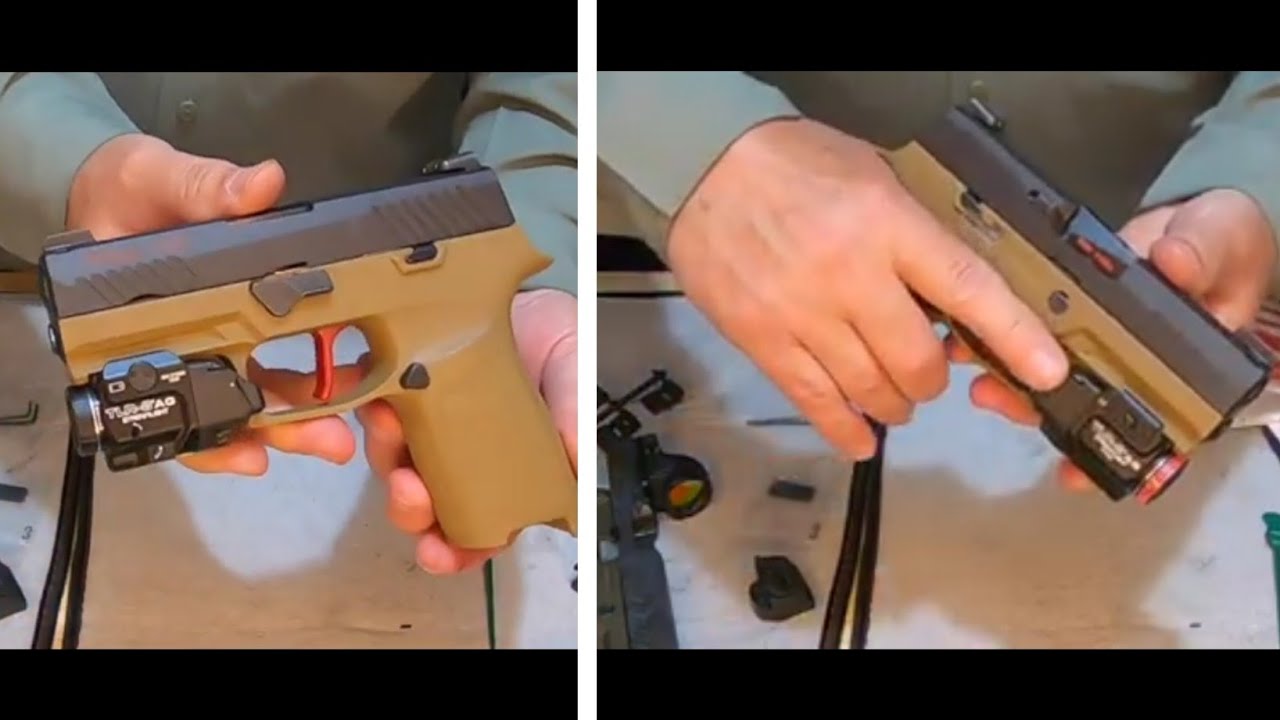 Stream Light TLR8AG Rail Light on a Sig Sauer P320 - YouTube