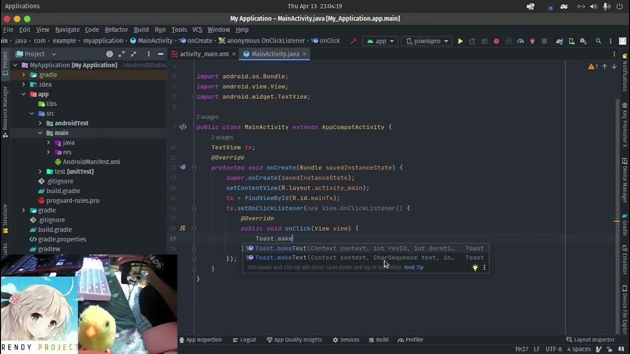 Cara membuat Aplikasi notifikasi Basic dengan menggunakan Toast, Android Studio | Learning 4EVER ...