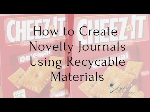 Using a Cinch Machine to Create Novelty Journals from Recyclable ...